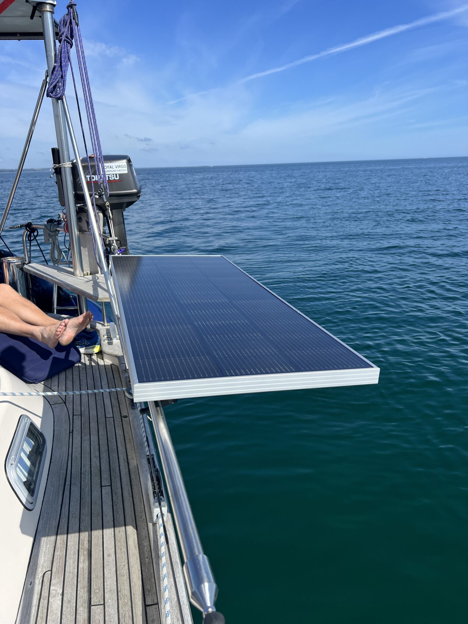 650 mm Stay profile for solar panel | Adjustable 25 mm lever fitting - NOA